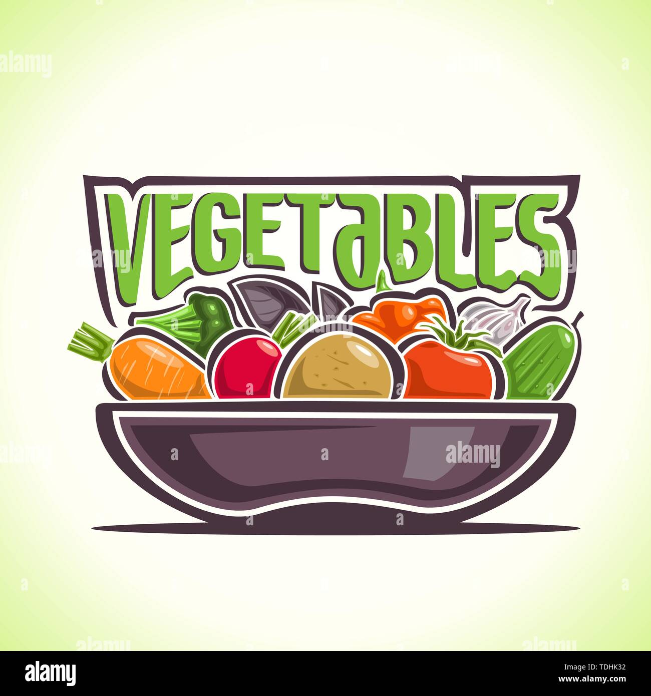 Vector logo for Vegetables Stock Vector Image & Art - Alamy