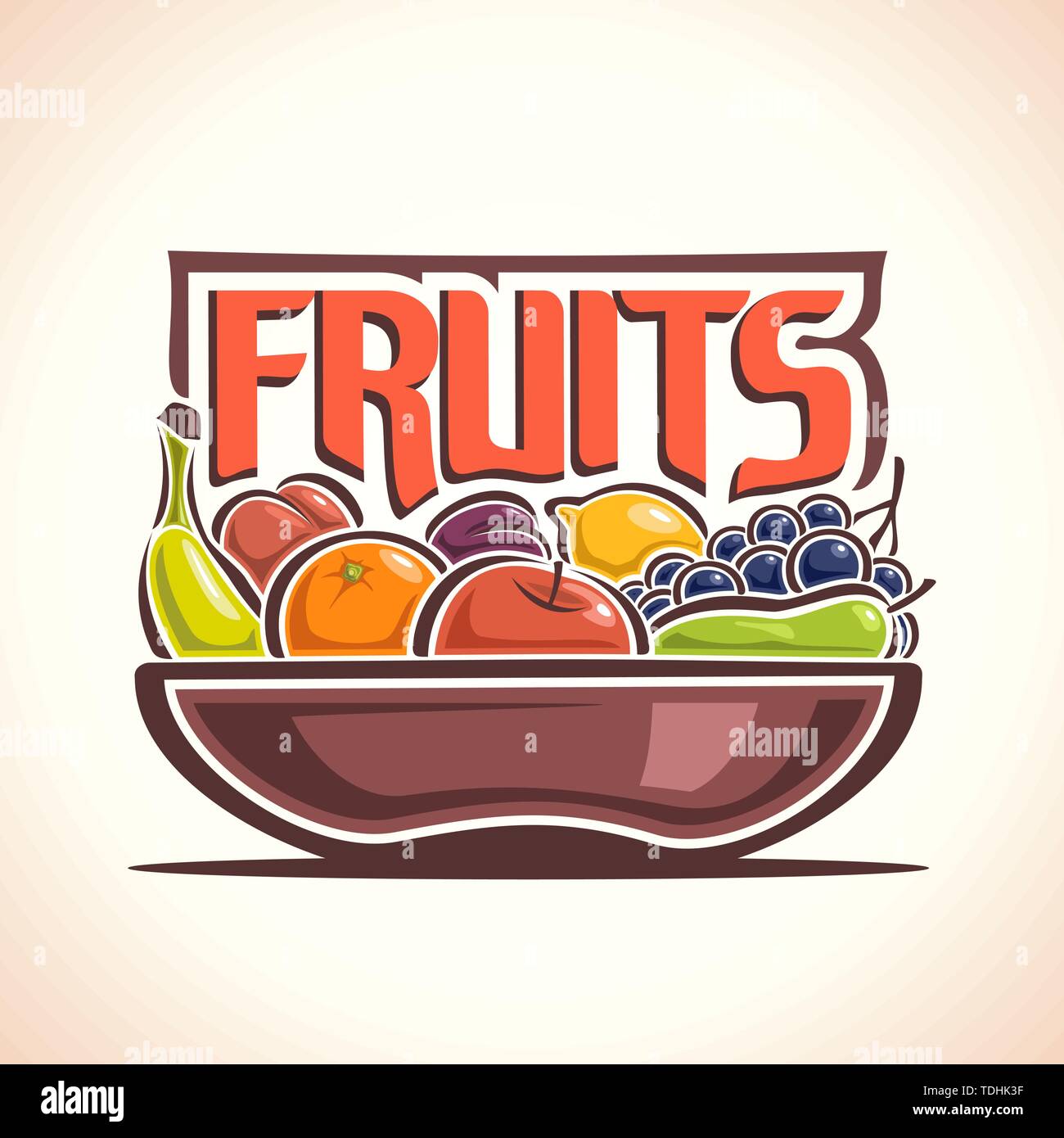 Fruits logo vector vectors hi-res stock photography and images - Alamy