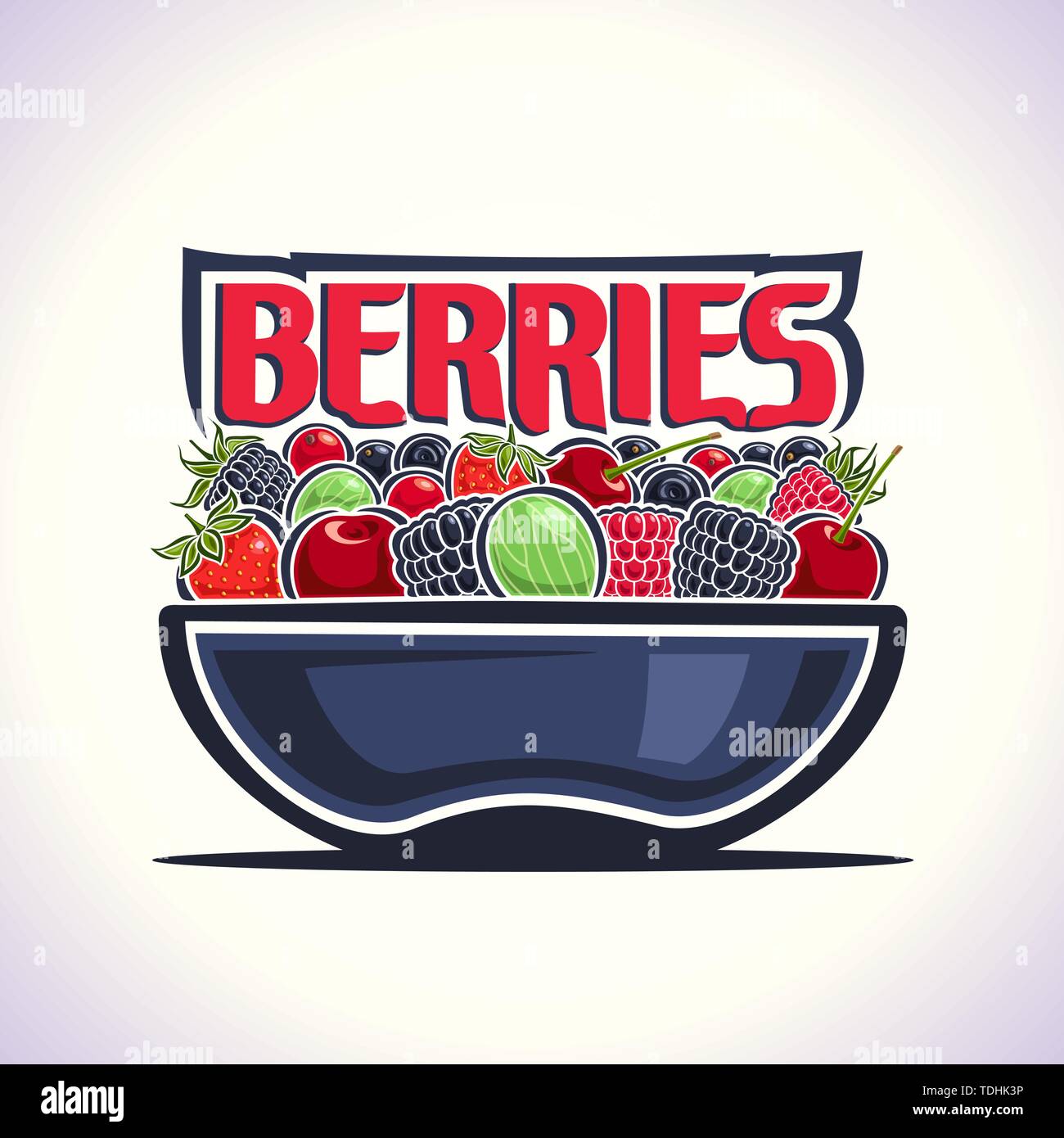 Vector logo for Berries Stock Vector Image & Art - Alamy