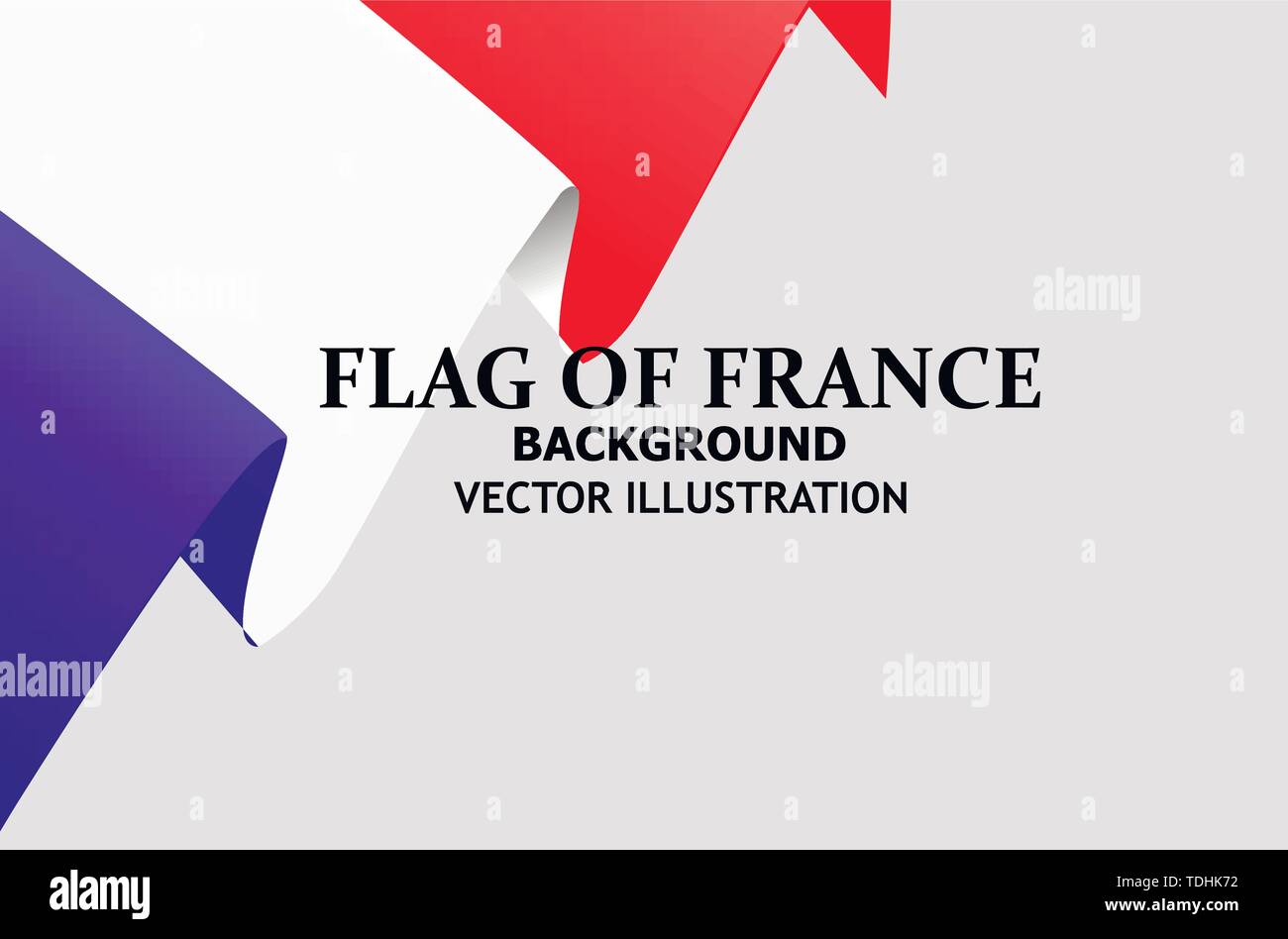 Banner illustration with flag. Bright background with flag of France ...