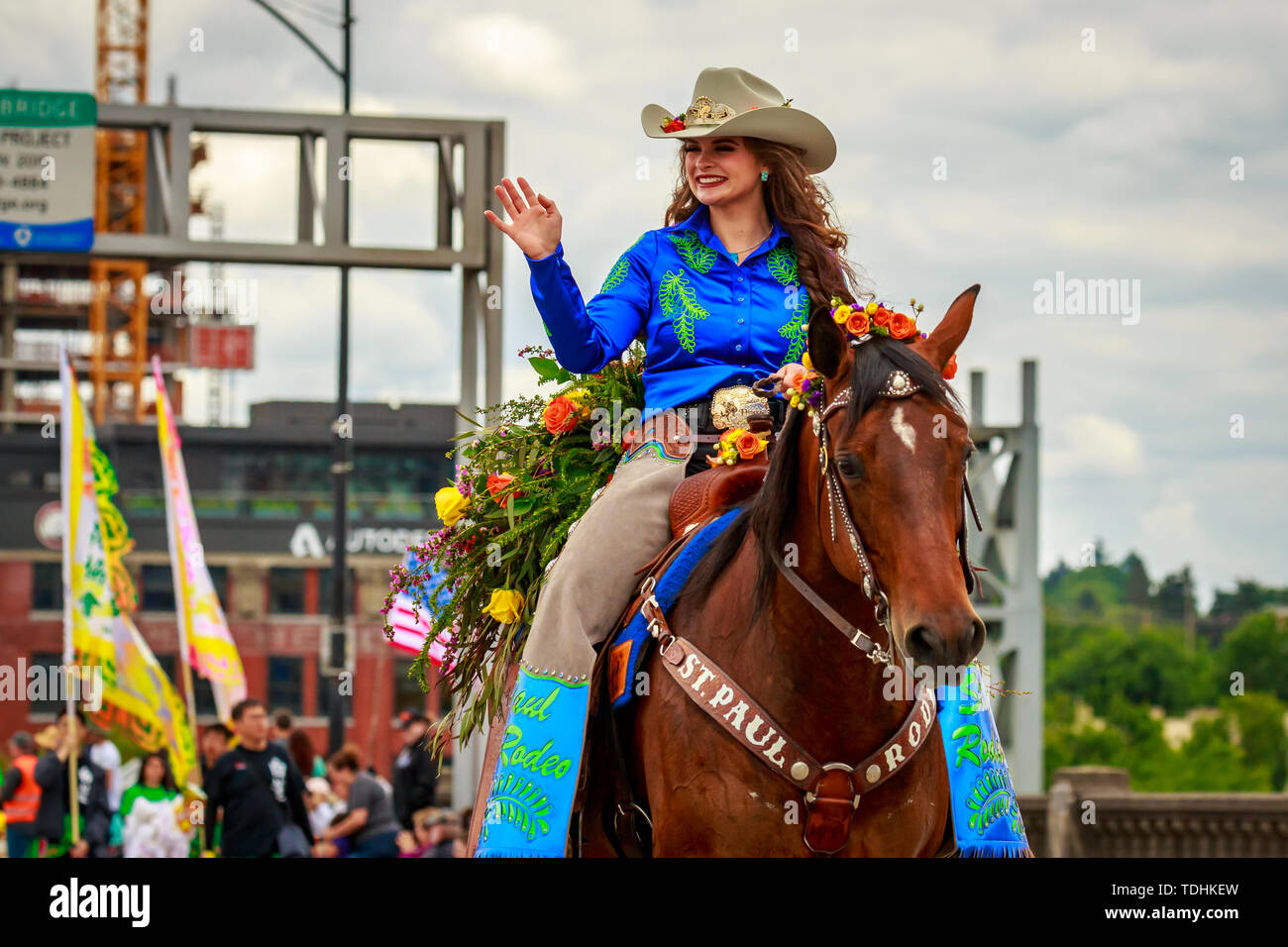 Portland, Oregon, USA - June 8, 2019: St. Paul Rodeo Court in the Grand ...