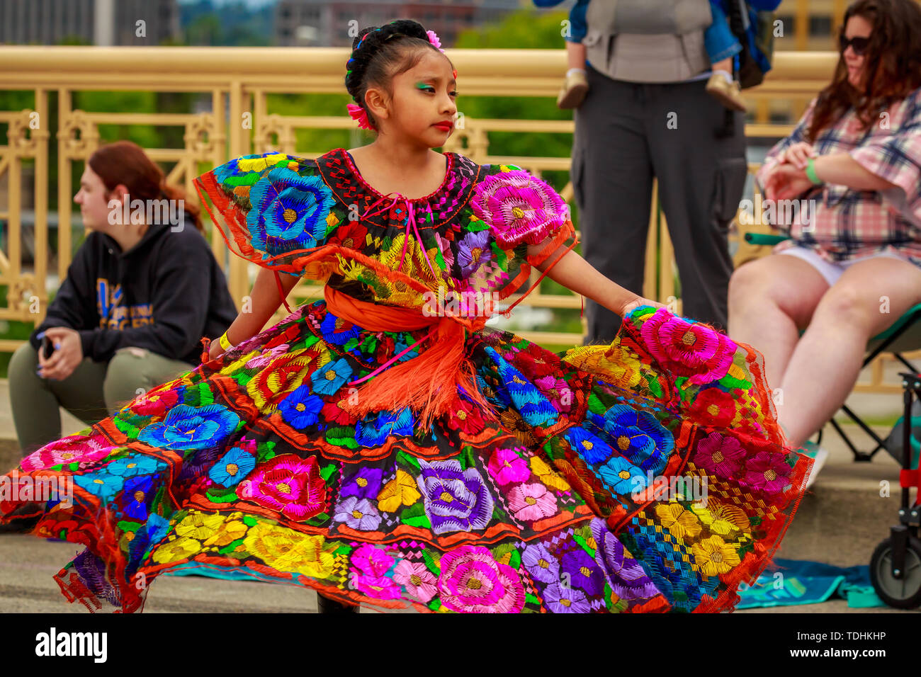 Portland, Oregon, USA - June 8, 2019: Ballet Papalotl in the Grand ...