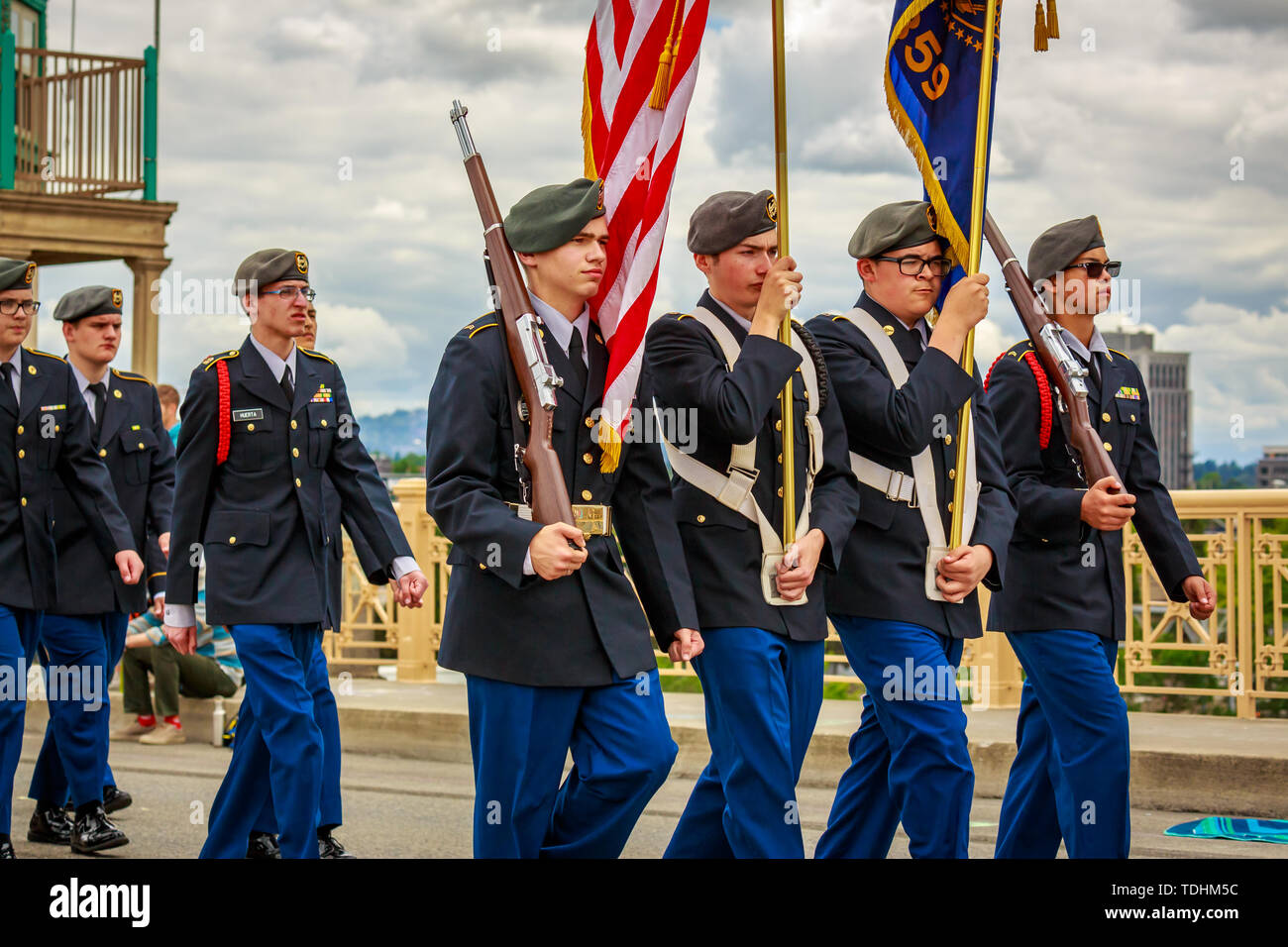 Portland, Oregon, USA - June 8, 2019: Oregon City High School Marching ...
