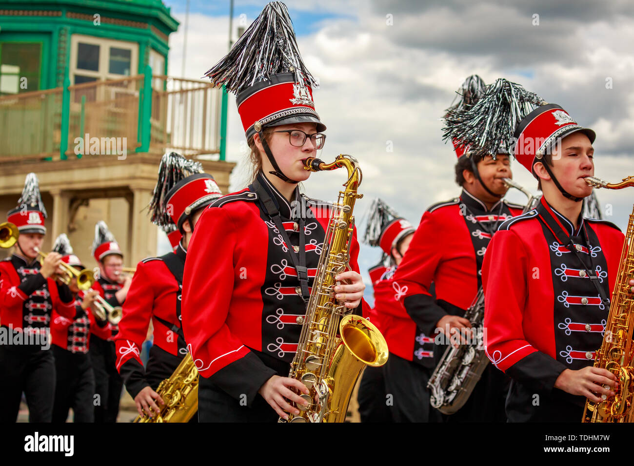 Portland, Oregon, USA - June 8, 2019: Oregon City High School Marching ...