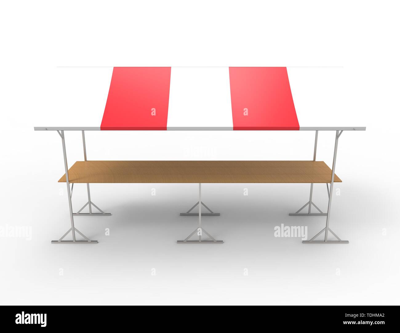 3d rendering of a market stall isolated in white studio background ...