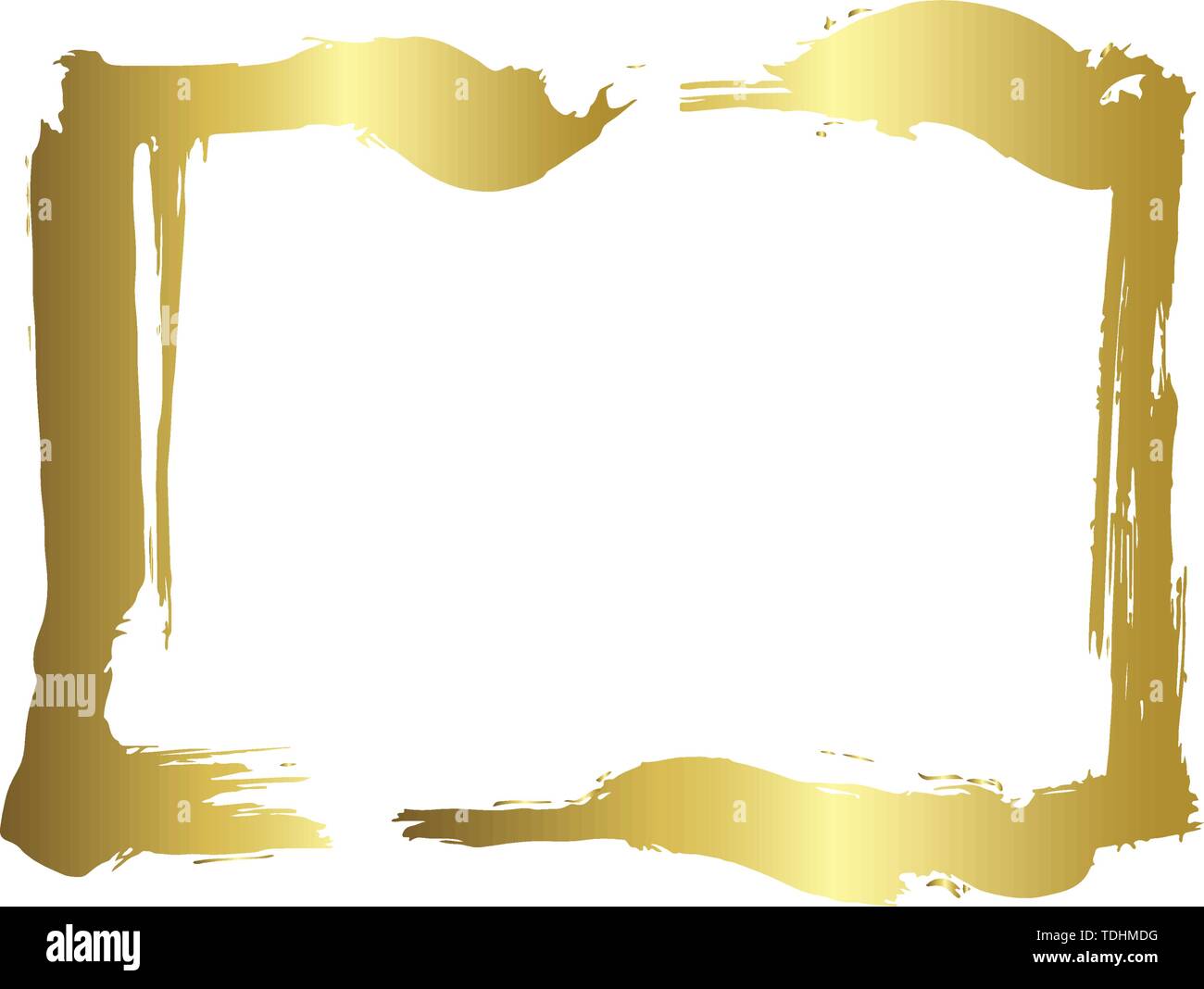 Vector Set of dry brush frames. Hand drawn artistic frames. Grunge ...