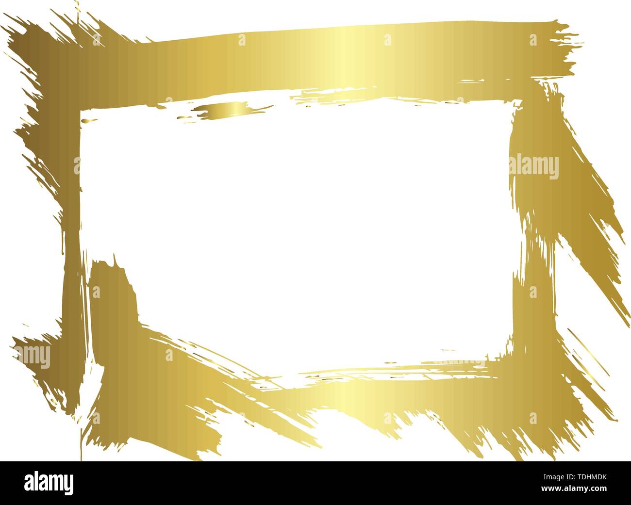 Vector Set of dry brush frames. Hand drawn artistic frames. Grunge ...