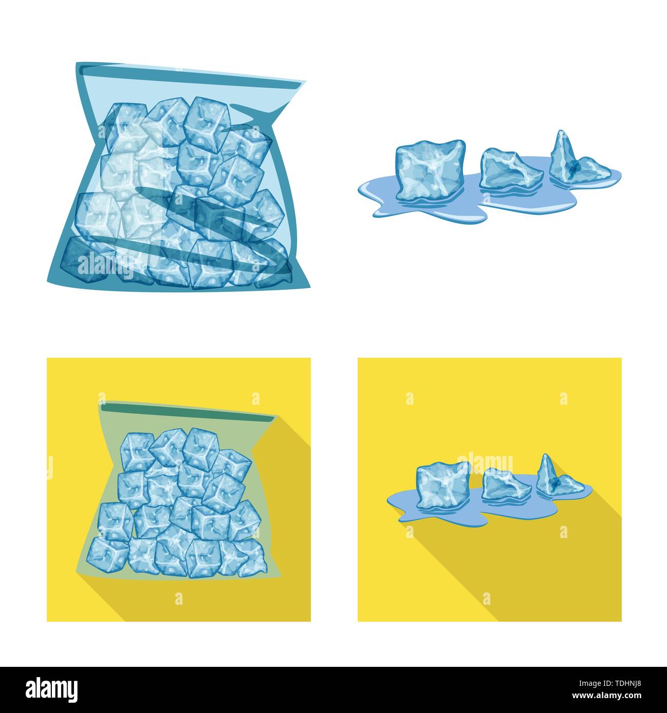 Splash ice ice melting Stock Vector Images - Alamy