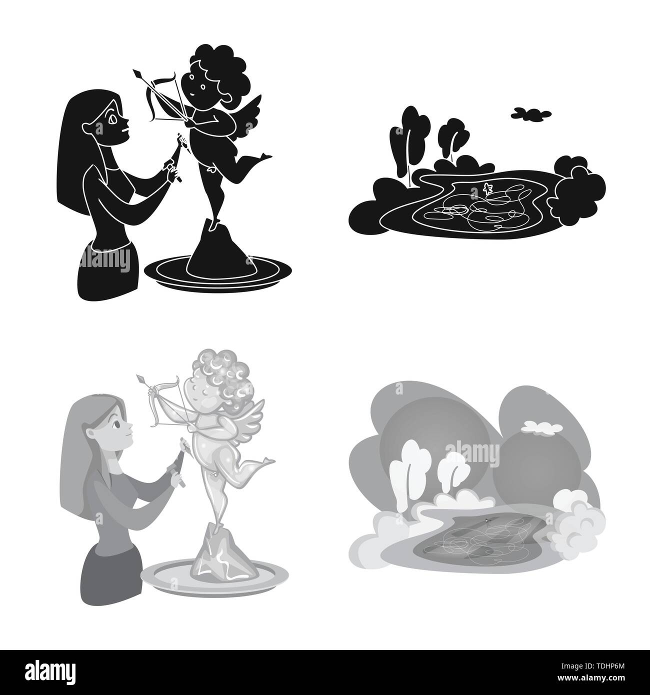 Ice angel sculpture Cut Out Stock Images & Pictures - Alamy