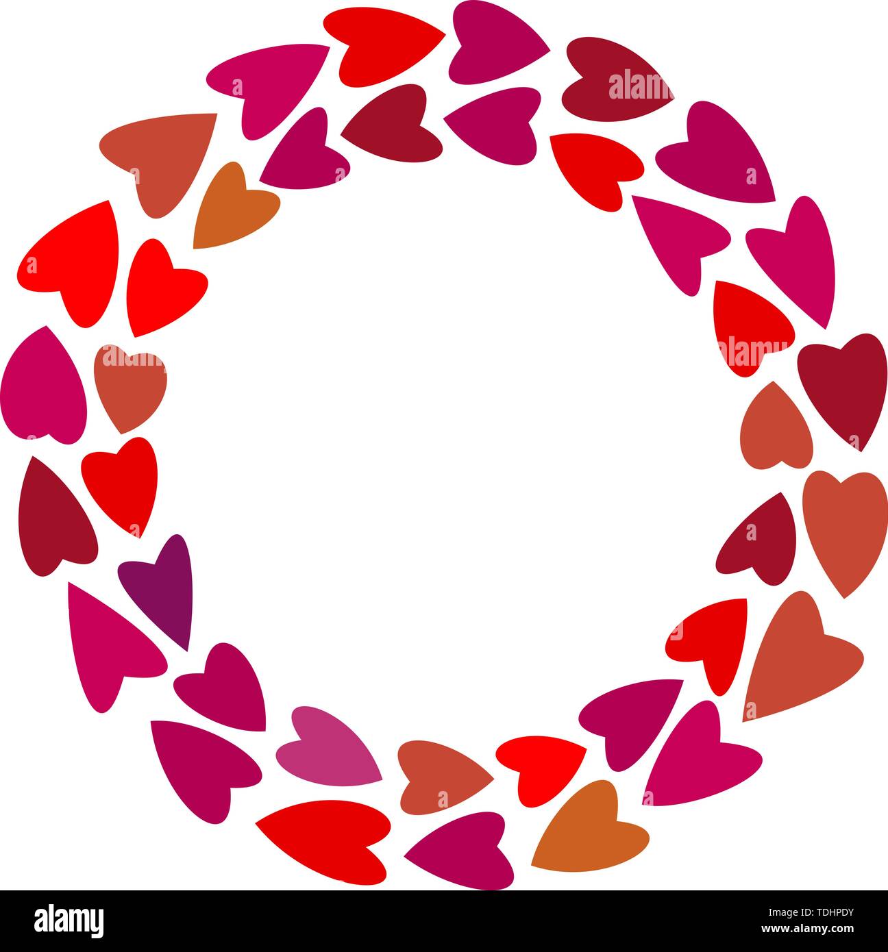 Double Heart Border Clip Art
