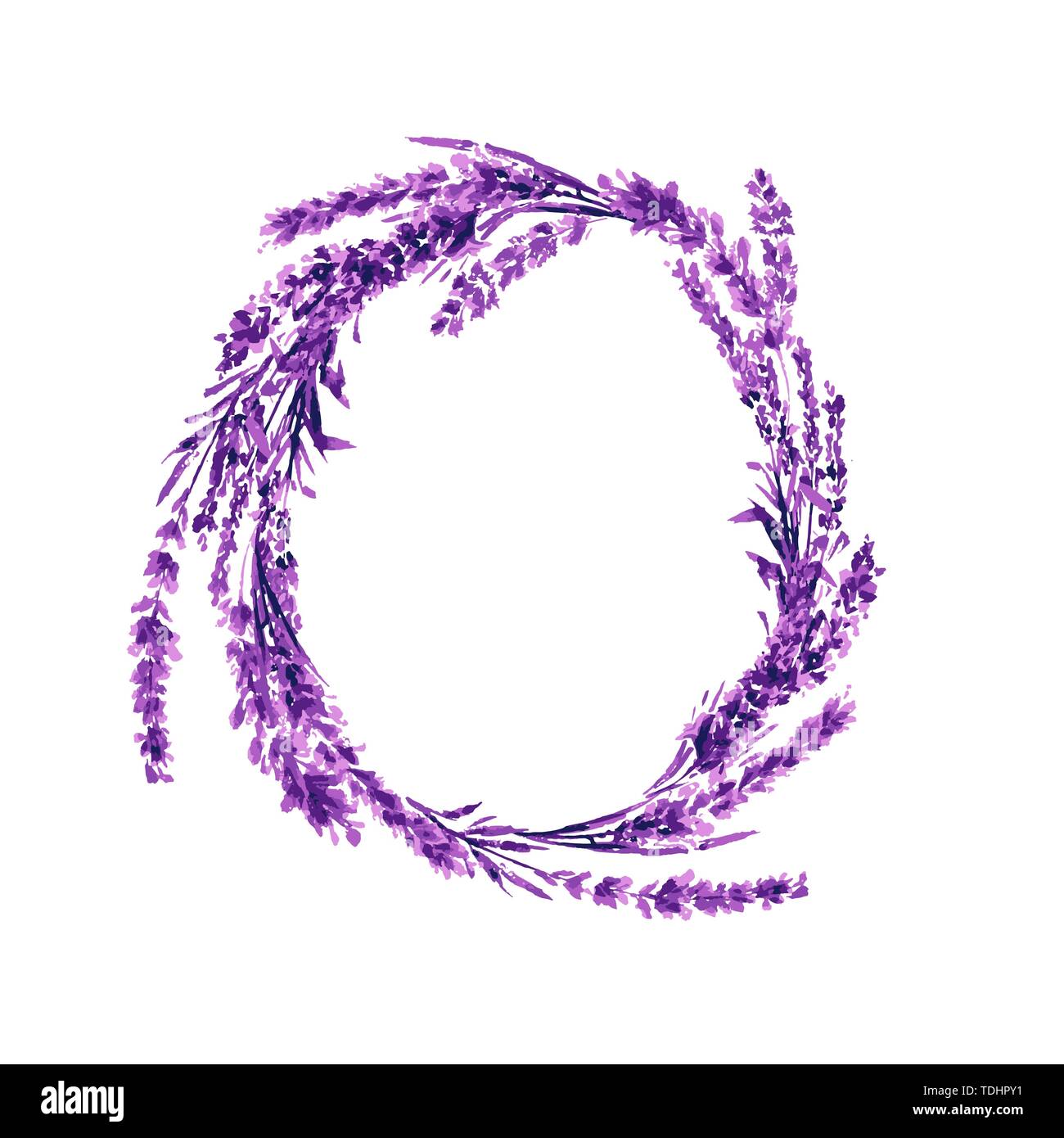 Lavender wildflowers Stock Vector Images - Alamy