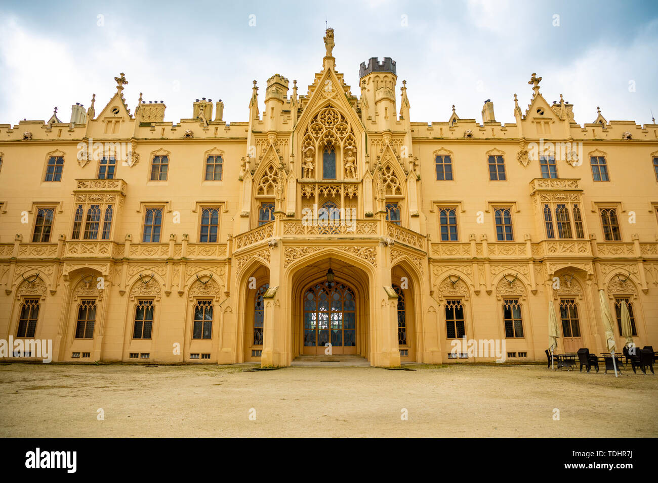 Lednice Castle in South Moravia in the Czech Republic Stock Photo - Alamy