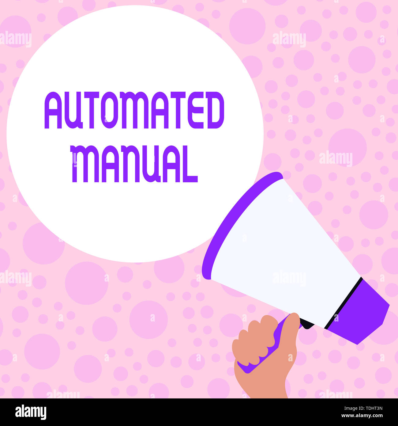 Writing note showing Automated Manual. Business concept for as trigger ...