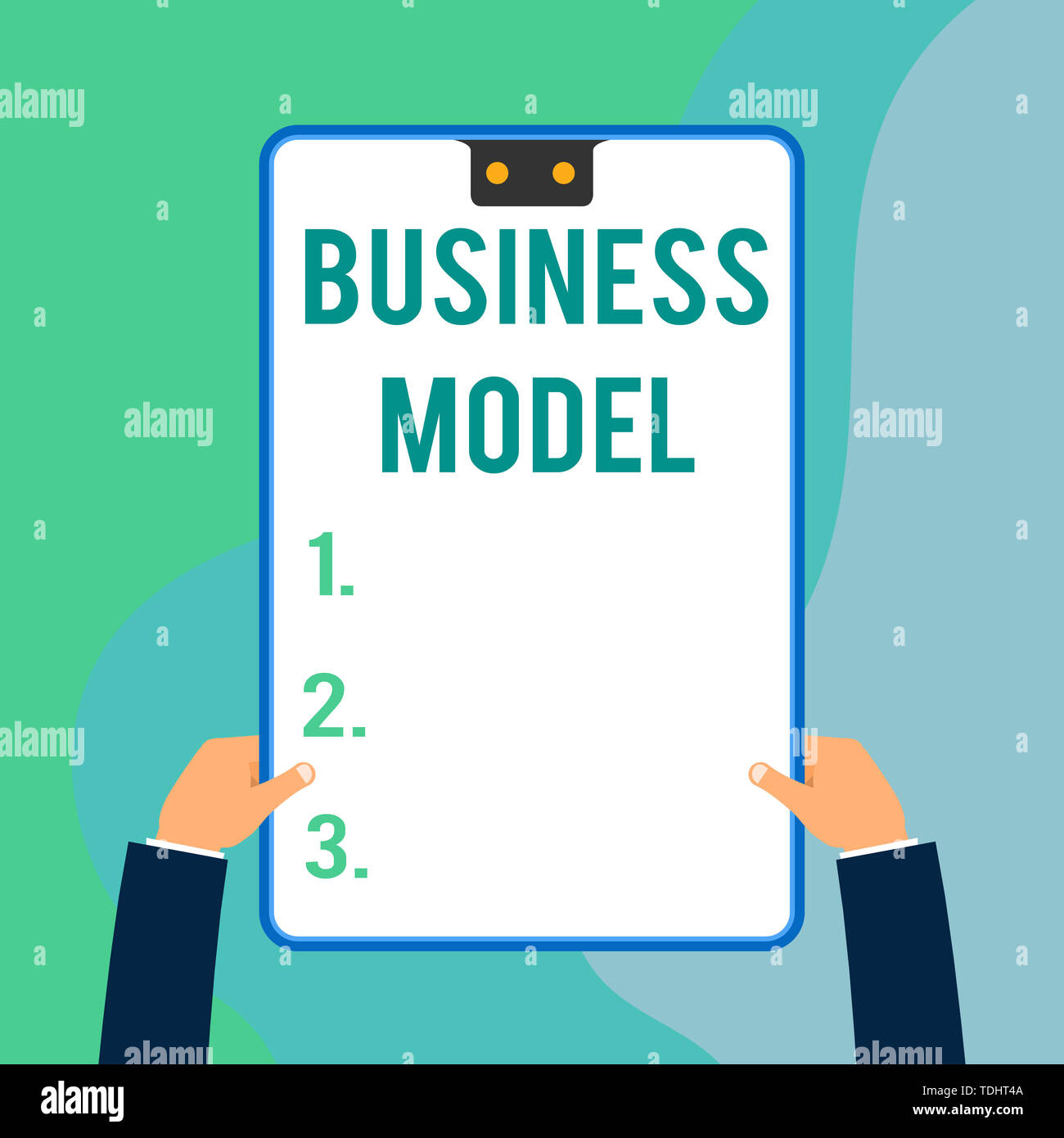 Conceptual hand writing showing Business Model. Concept meaning ...