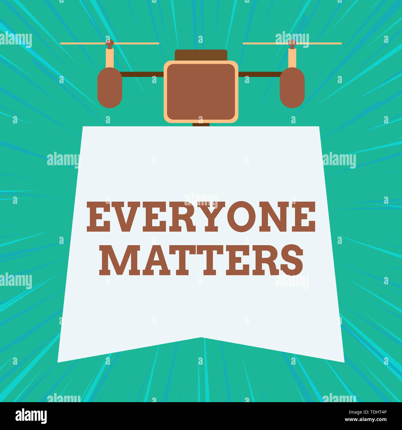 Text sign showing Everyone Matters. Business photo showcasing all the ...