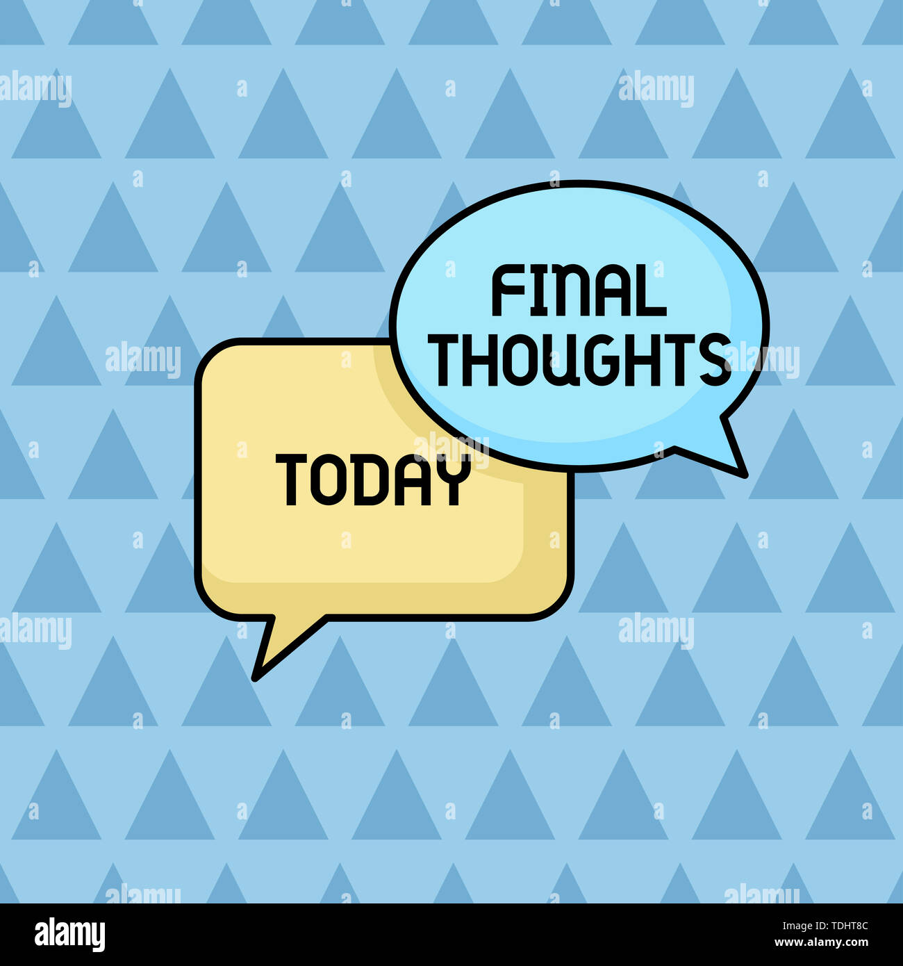 Text sign showing Final Thoughts. Business photo showcasing the ...