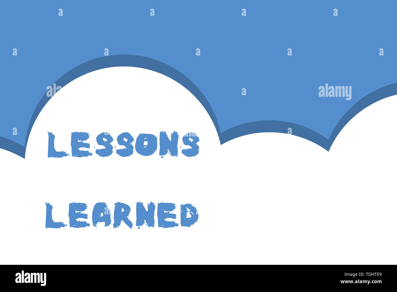 Writing note showing Lessons Learned. Business concept for information ...