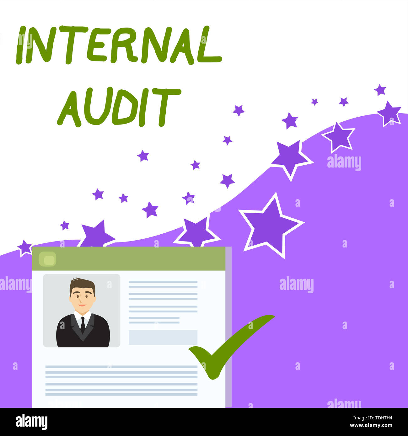 Text sign showing Internal Audit. Business photo showcasing Evaluates ...
