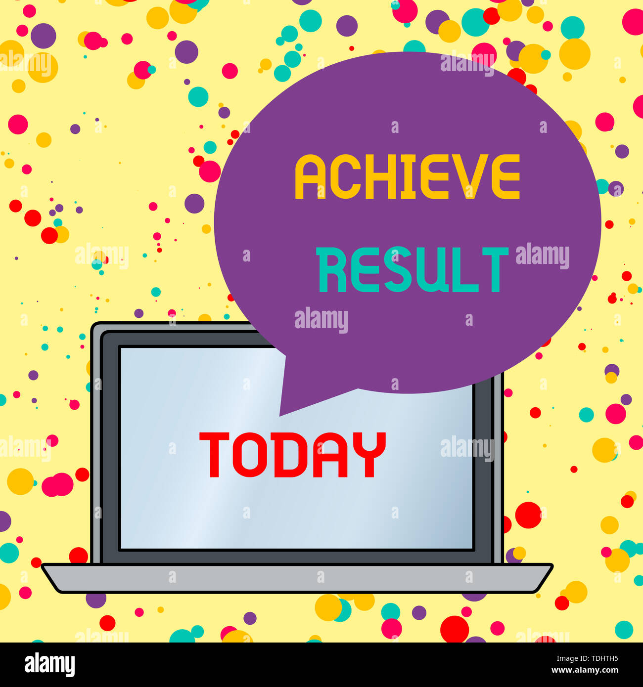 Text sign showing Achieve Result. Business photo text Accomplishment ...