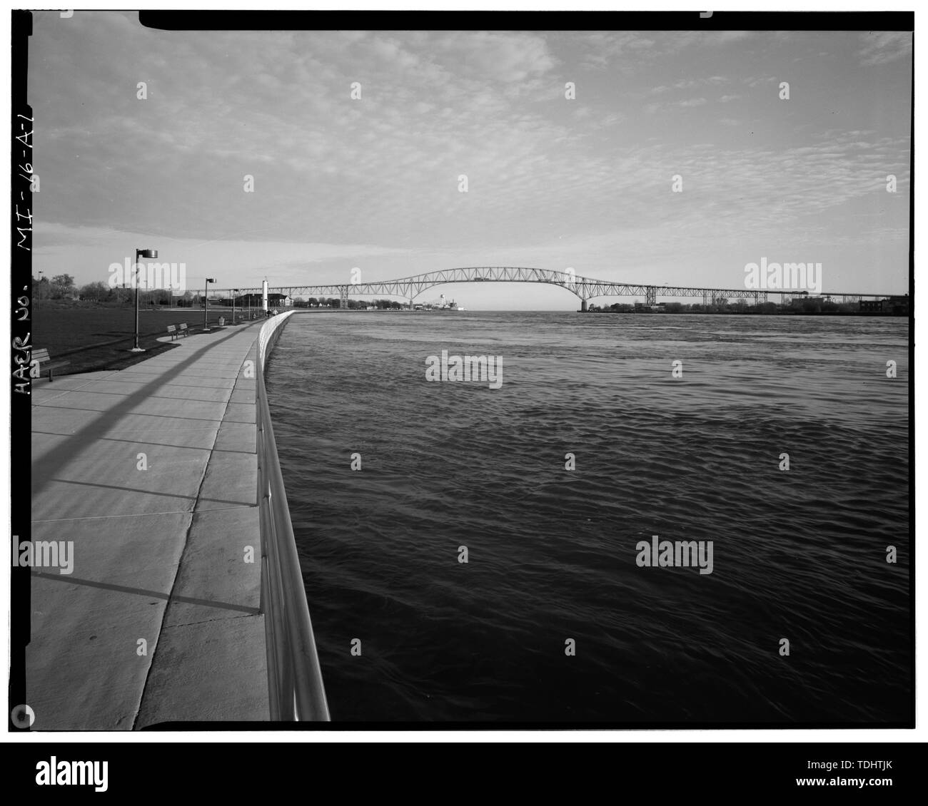 Lake huron bridge view Black and White Stock Photos & Images - Alamy