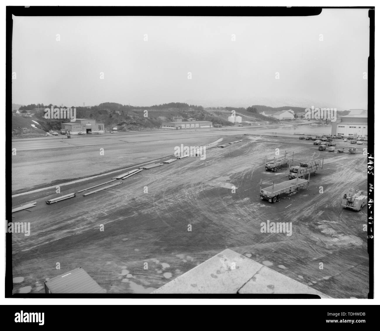 OVERVIEW LOOKING SOUTH FROM ROOF OF BUILDING -26 - Kodiak Naval ...