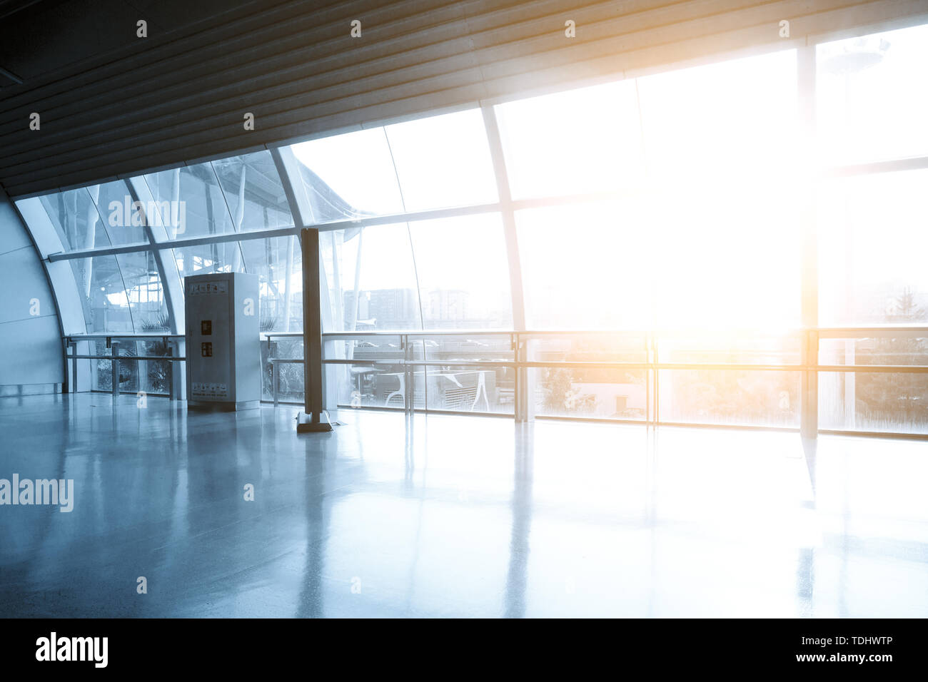 cityscape and skyline of modern city through windows Stock Photo - Alamy