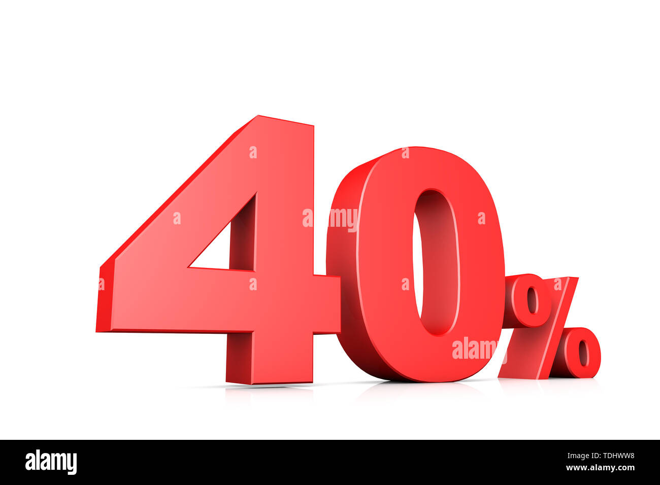 Number 40 Cut Out Stock Images & Pictures - Alamy