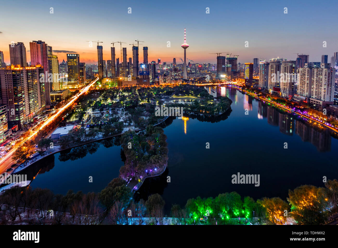 Shenyang color TV tower Stock Photo - Alamy