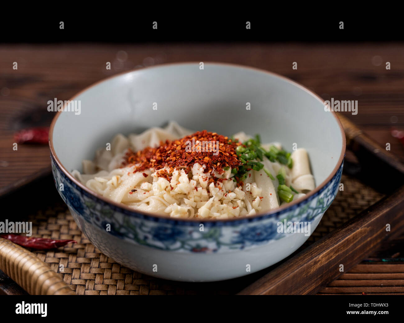 oil spill noodle Stock Photo - Alamy