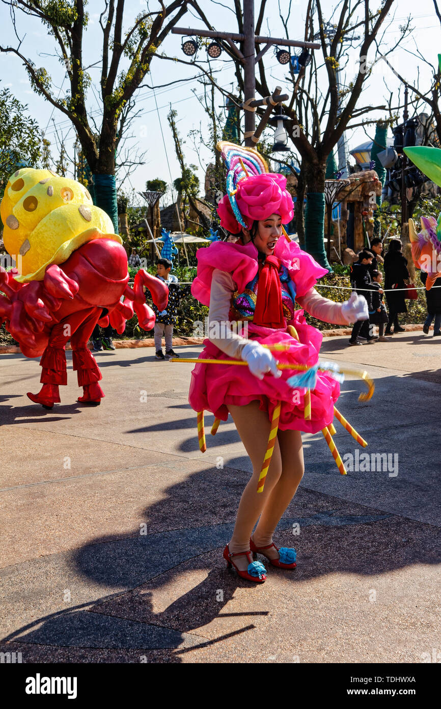 Shanghai Haichang Ocean Park float parade Stock Photo - Alamy