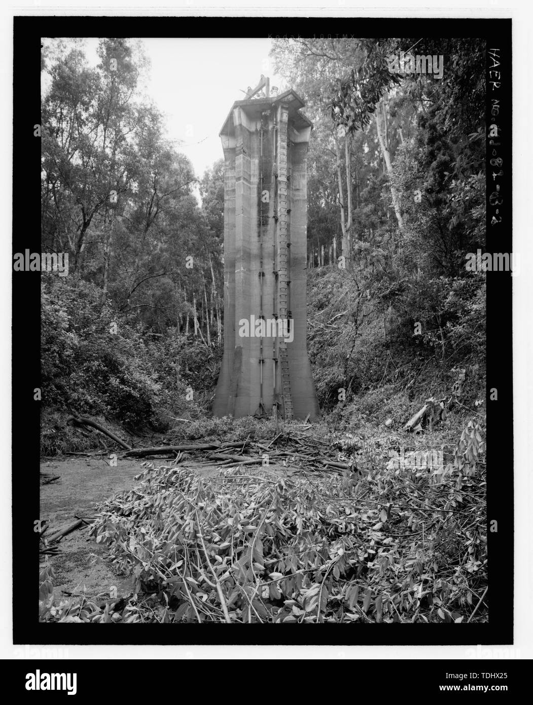 OVERVIEW OF VALVE TOWER FROM NORTHERN SIDE OF BASIN. VIEW FACING ...