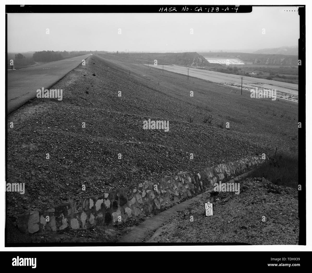 Earthen embankment Black and White Stock Photos & Images - Alamy