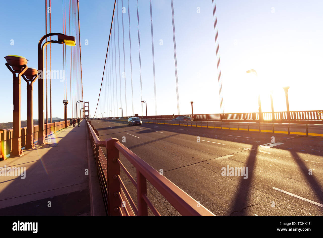 san francisco gold gate bridge in sunny day Stock Photo - Alamy