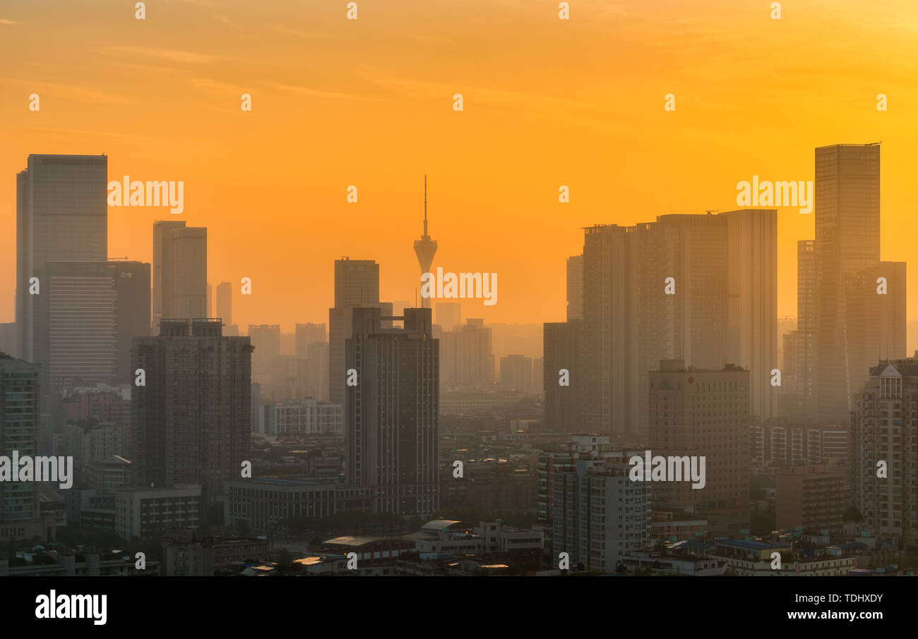 CBD Architecture Scenery in Chengdu, Sichuan, China Stock Photo - Alamy