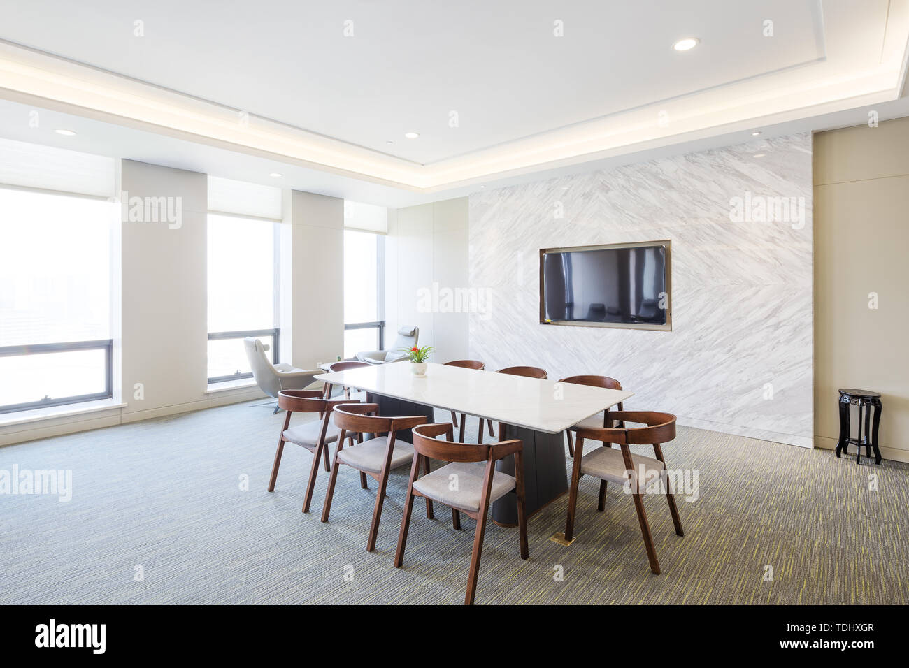 Meeting room interior Stock Photo - Alamy