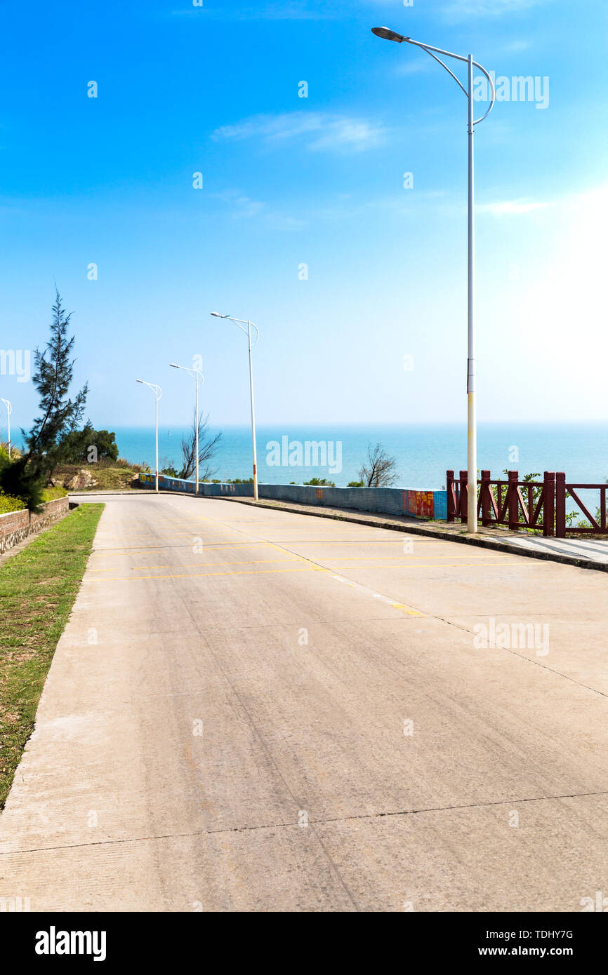 Seaside Circular Road Stock Photo - Alamy