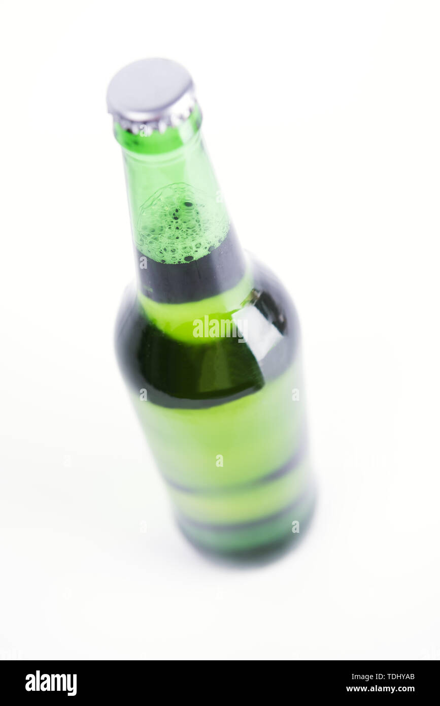 A bottle of beer without a label Stock Photo - Alamy