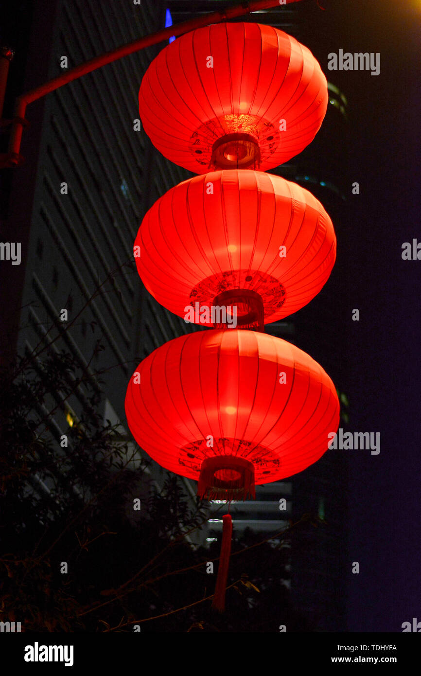 Big Red Lantern Stock Photo - Alamy