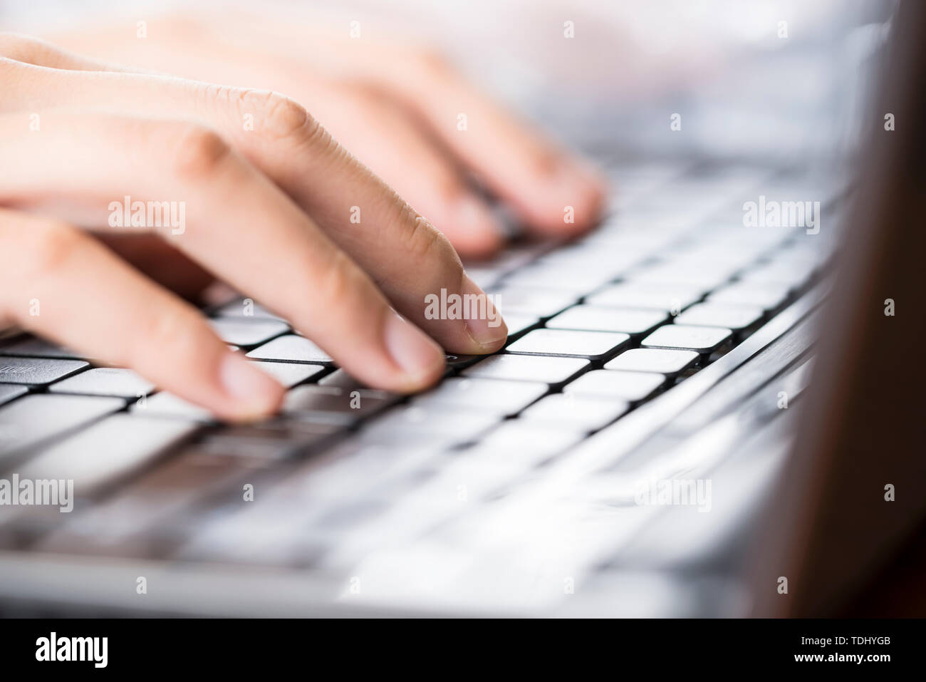 Laptop typing area hi-res stock photography and images - Alamy
