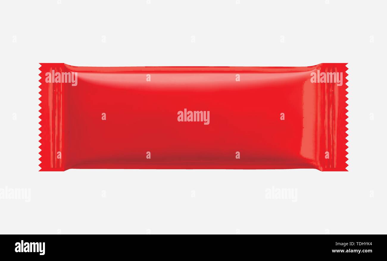 Red biscuit cookie package design in 3d illustration Stock Vector Image ...