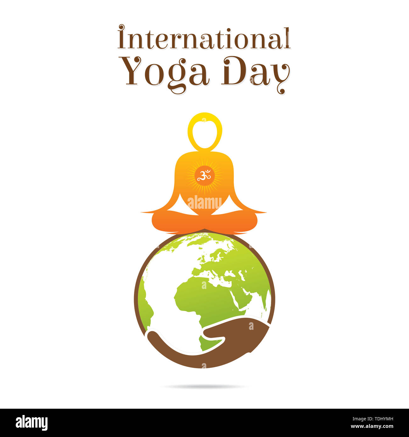 creative international yoga day celebration poster design vector Stock ...