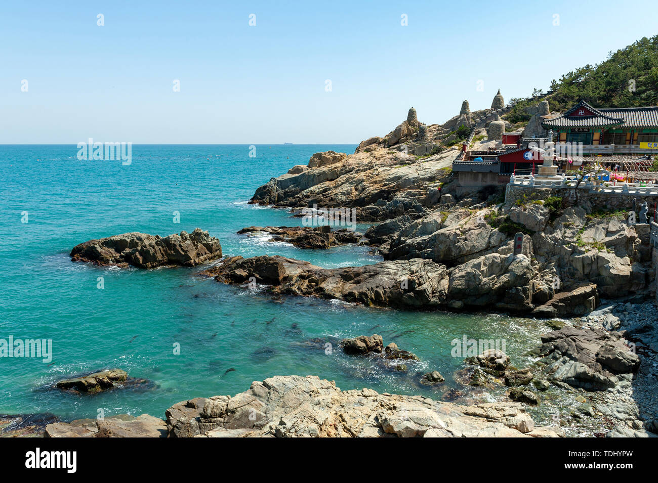 Haedong Yonggungsa, Buddhist temple situated on seaside of north ...