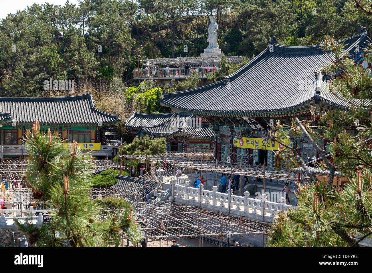 Haedong Yonggungsa, Buddhist temple situated on seaside of north ...
