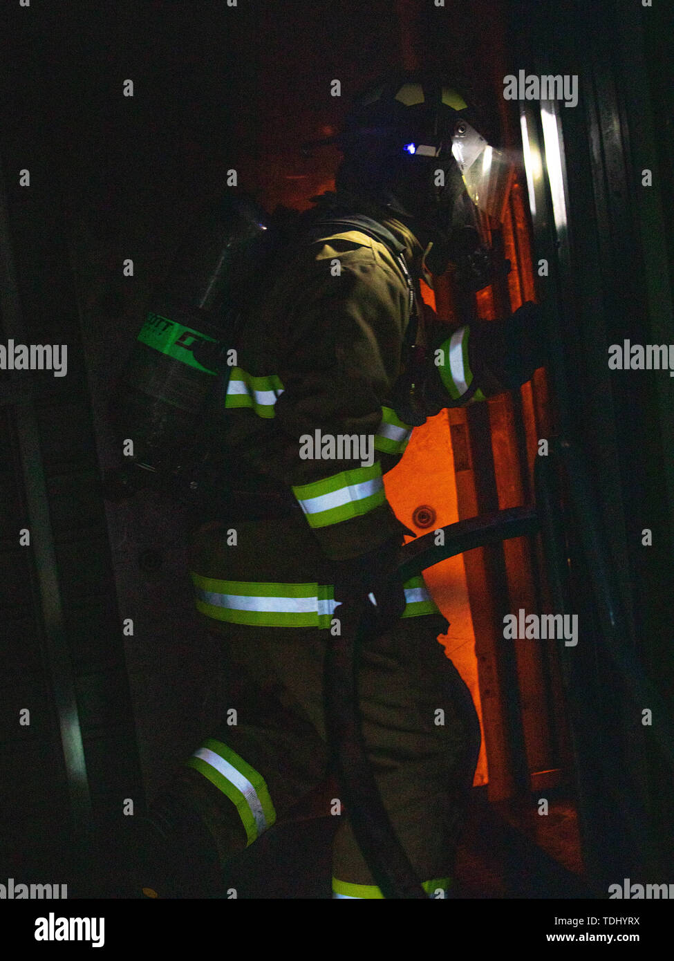 U.S. Army firefighters with the Nebraska Army National Guard and the ...