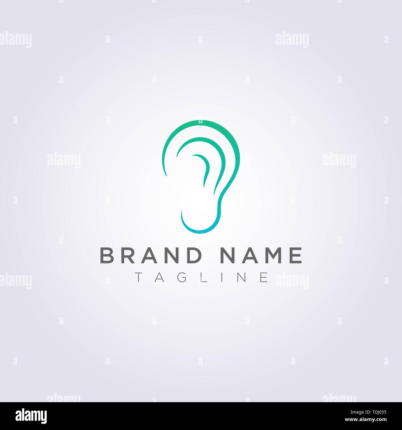 Vector Design of Modern Ear Logo Icons Stock Vector Image & Art - Alamy