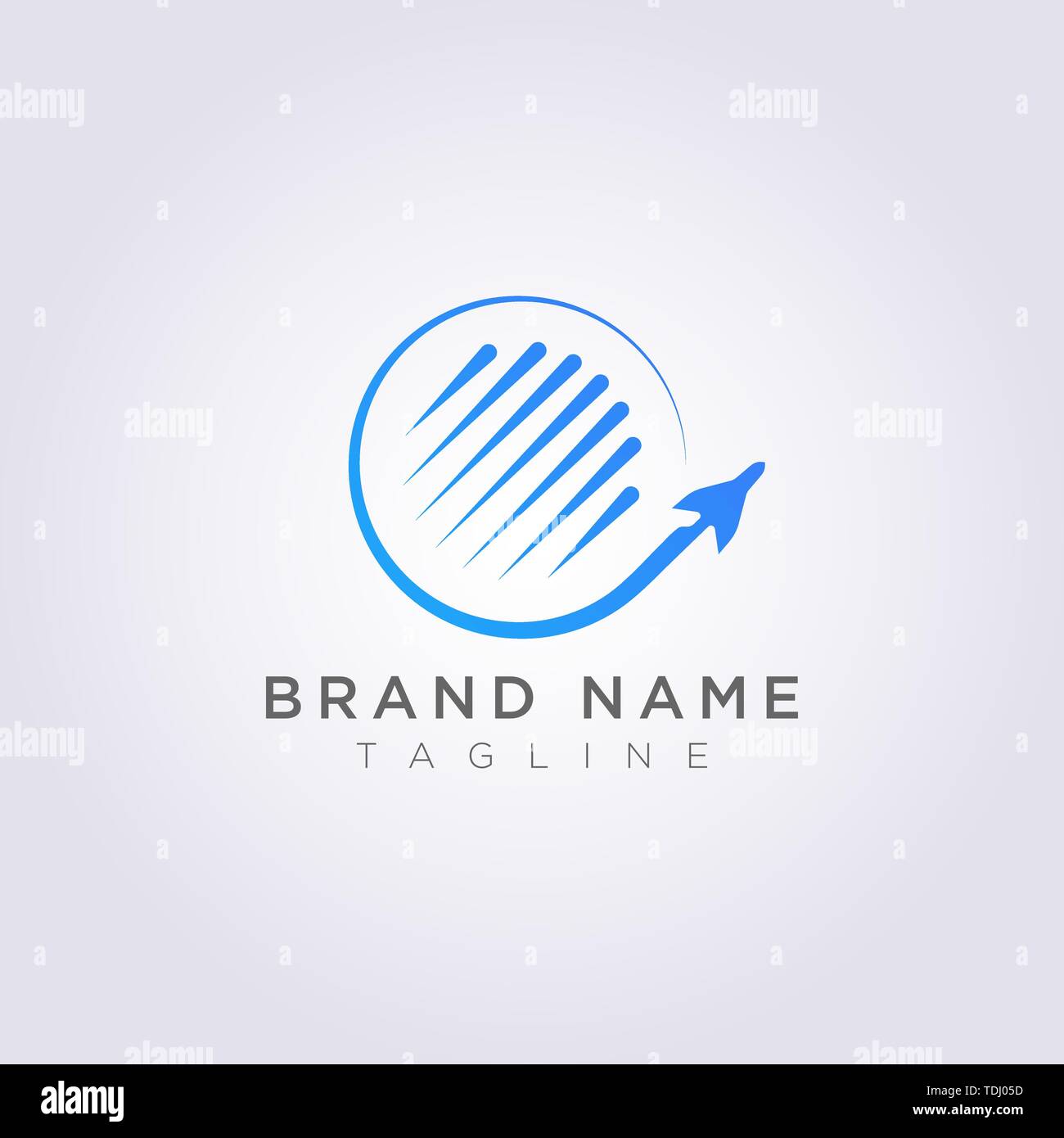 Vector Symbol Design Circle plane logo icon Stock Vector Image & Art ...