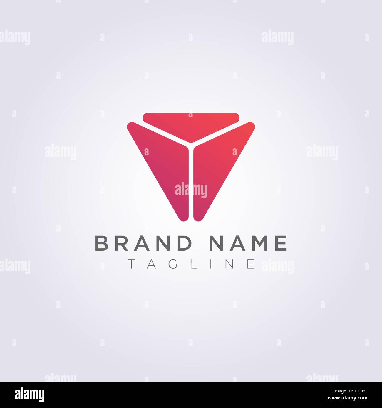 Vector Design Abstract triangle logo icon Stock Vector Image & Art - Alamy