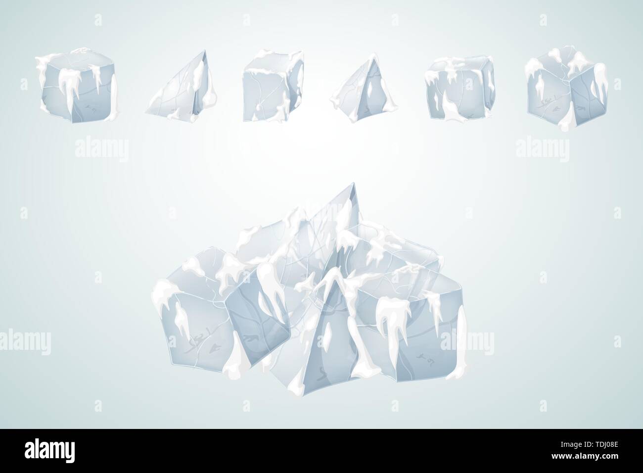 Ice Block Blocks Stock Vector Images - Alamy