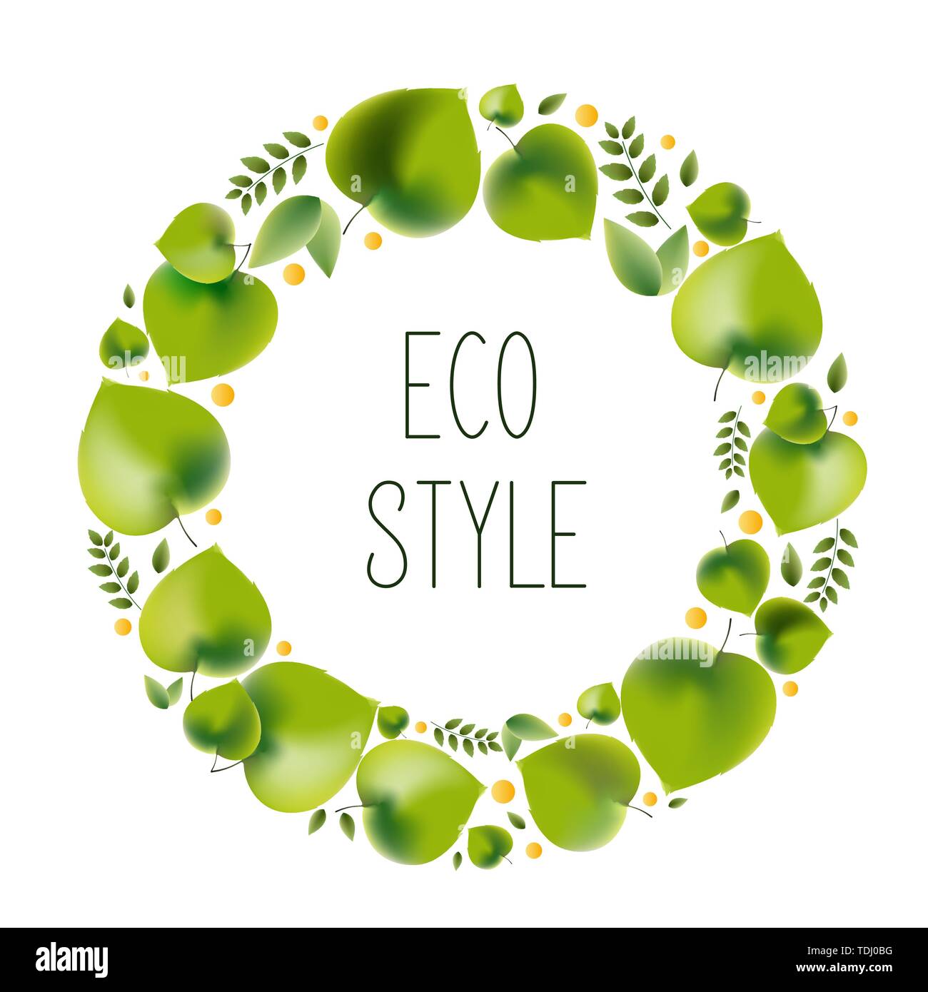 Vector illustration for environmental theme - eco style Stock Vector ...