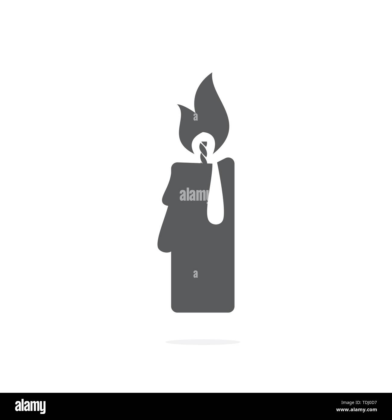 Candle christmas wick party Stock Vector Images - Alamy